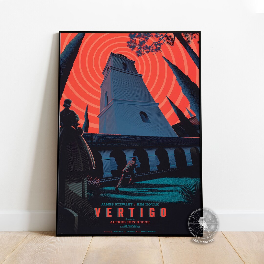 Vertigo Poster Scottie Wall Art Wall Decoration Framed Poster Movie ...