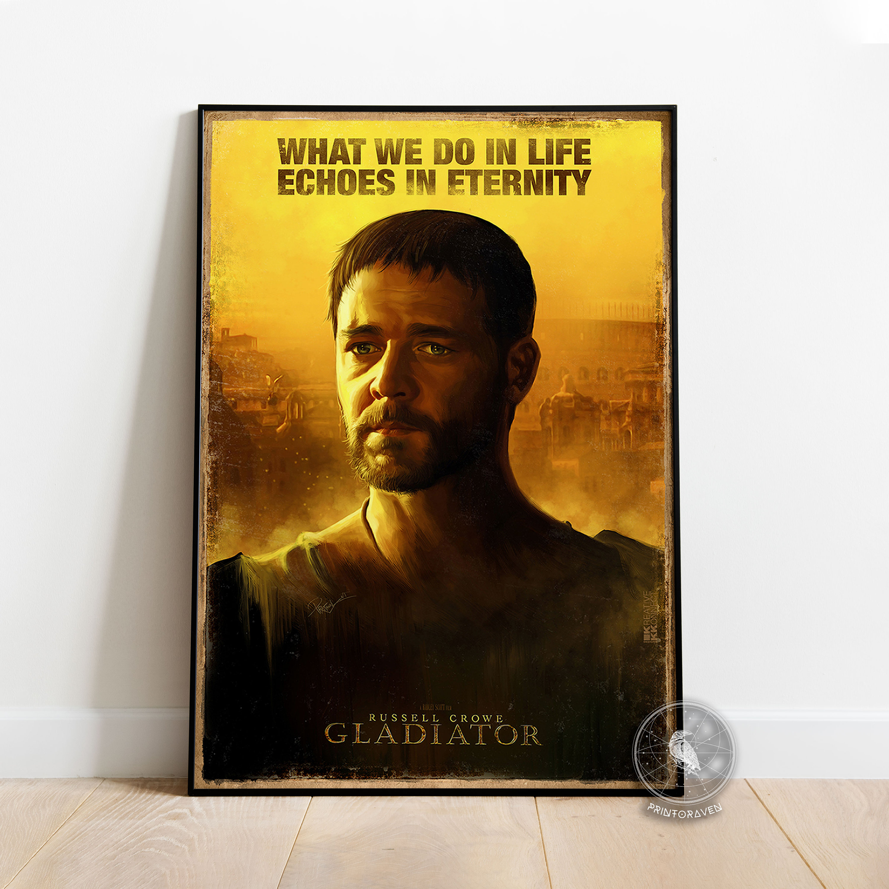 Gladiator Poster Maximus Wall Art Wall Decoration Framed Poster Movie ...