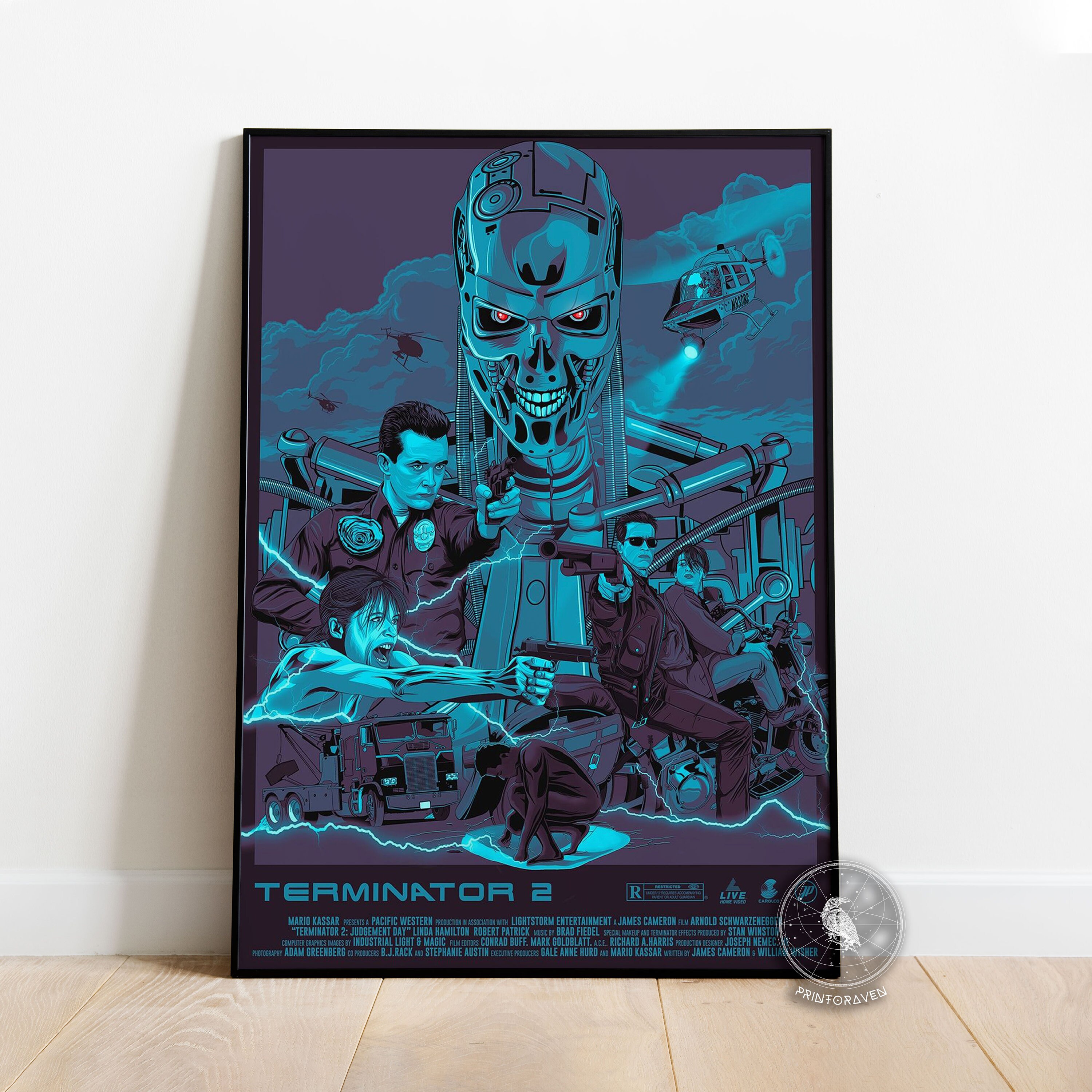 The Terminator Poster Arnold Wall Art Wall Decoration Framed Poster ...