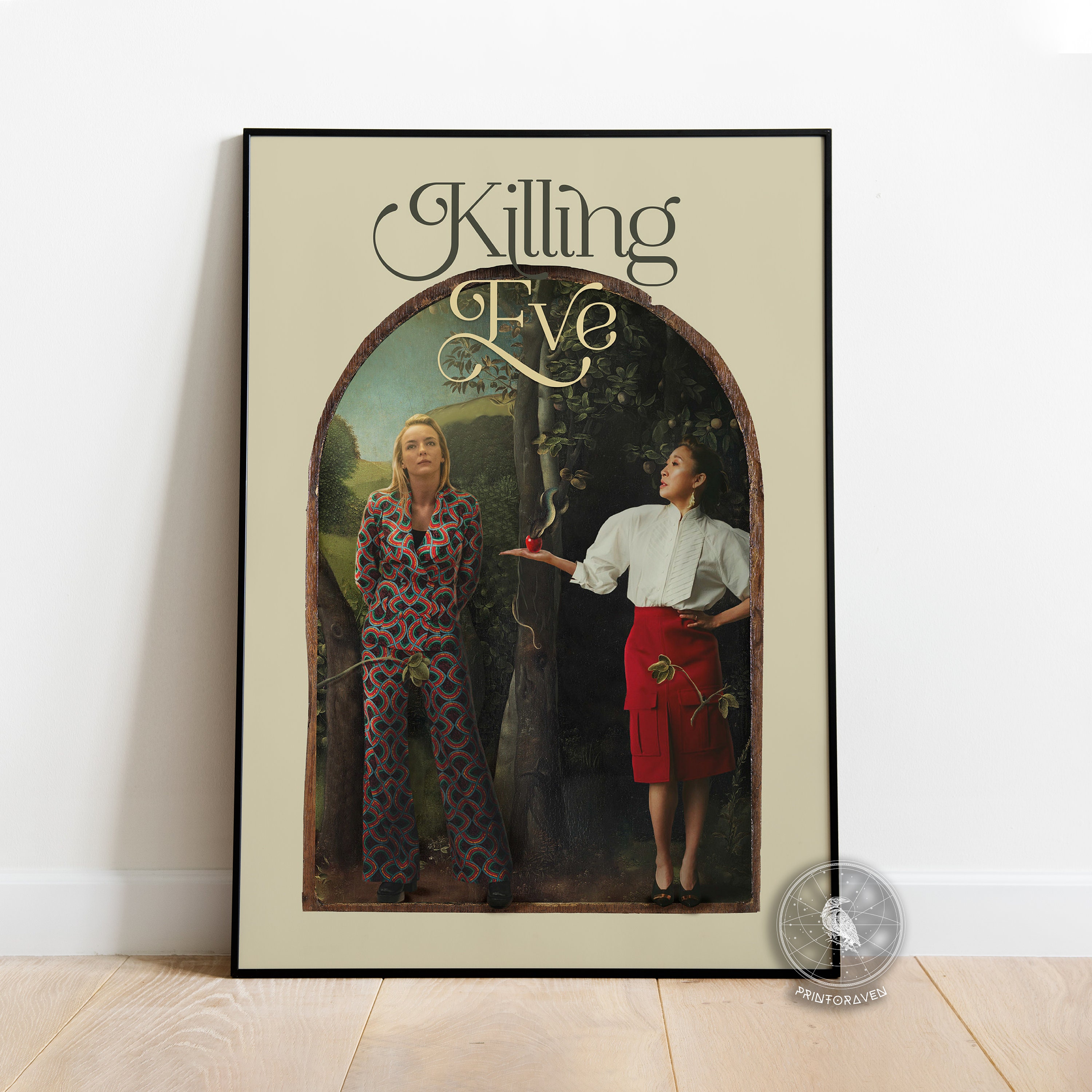Killing Eve Poster Villanelle & Eve Polastri Wall Art Wall Decoration ...