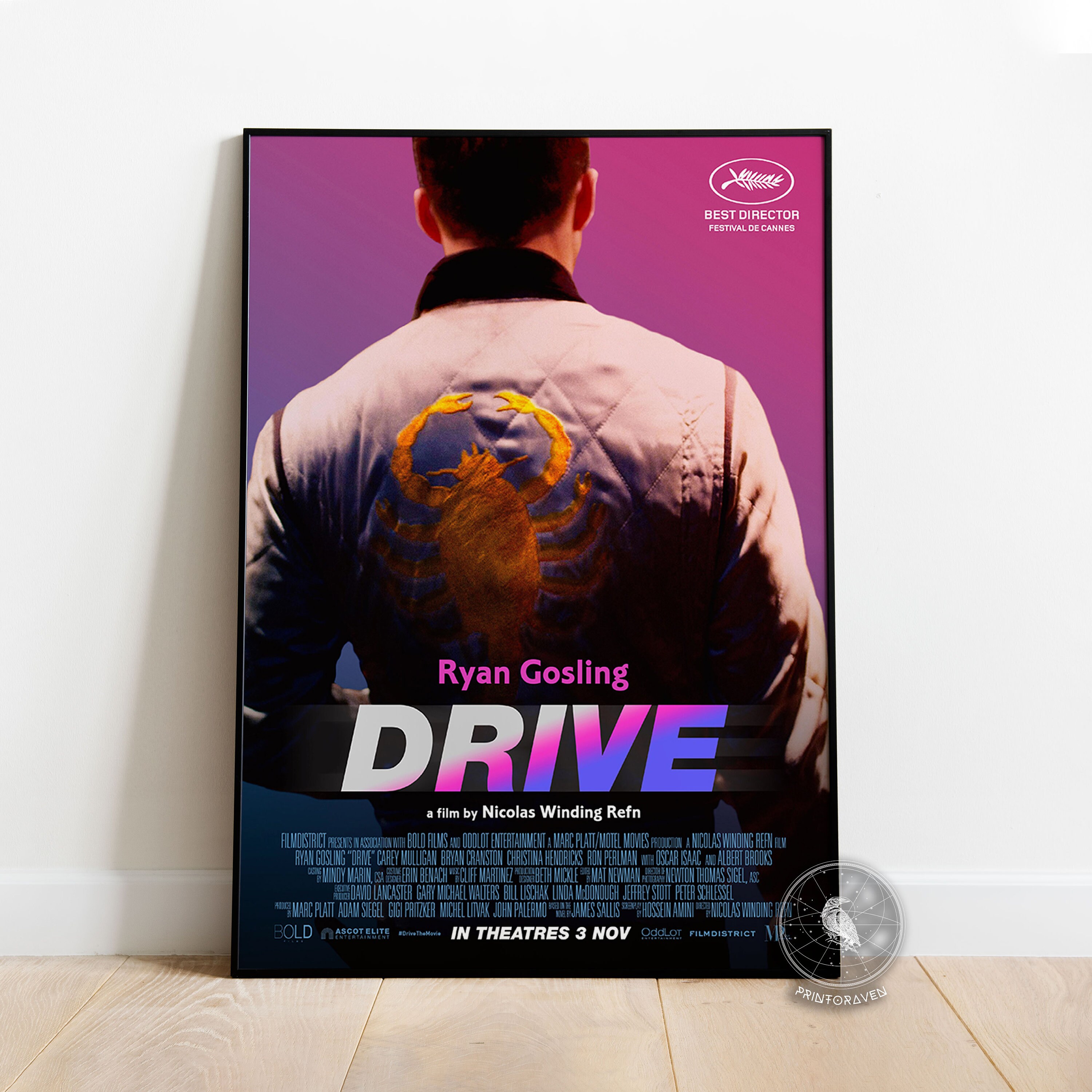 Drive Poster Ryan Gosling Wall Art Wall Decoration Framed Poster Movie ...