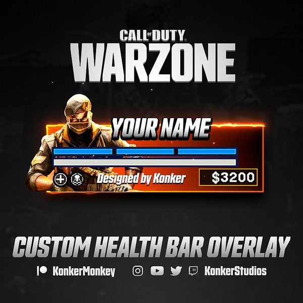 Twitch Call of Duty Health Bar - Etsy