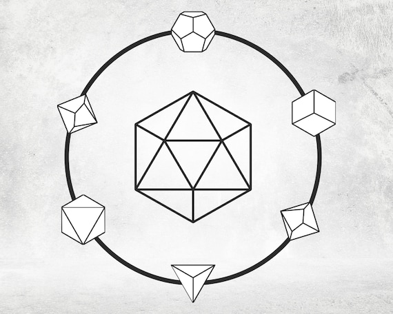 Dungeons and Dragons Dice Circle Svg DND Dice Dice Circle - Etsy