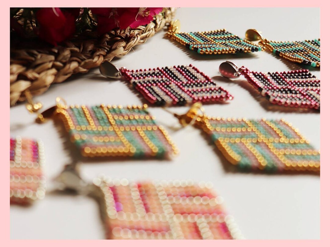 Rhomboid Drop Stud Earrings Pendientes En Forma De Rhombus Rhombus ...