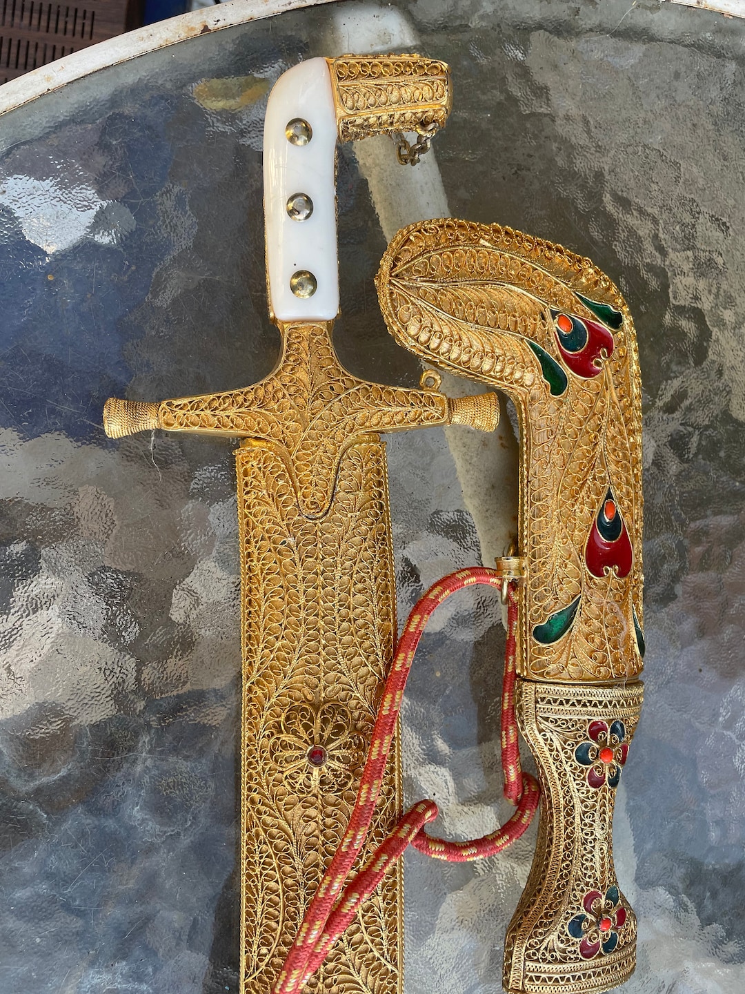 Original Ceremony Sword and Dagger, Indio Palestinian, Arabia - Etsy