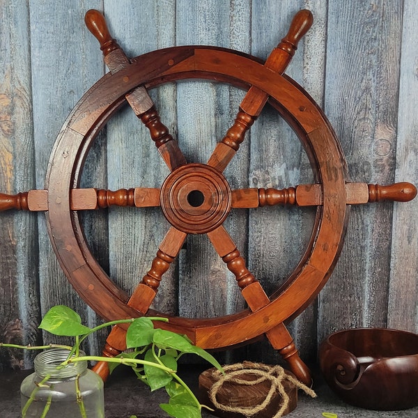 Wooden Ship Wheel - Etsy