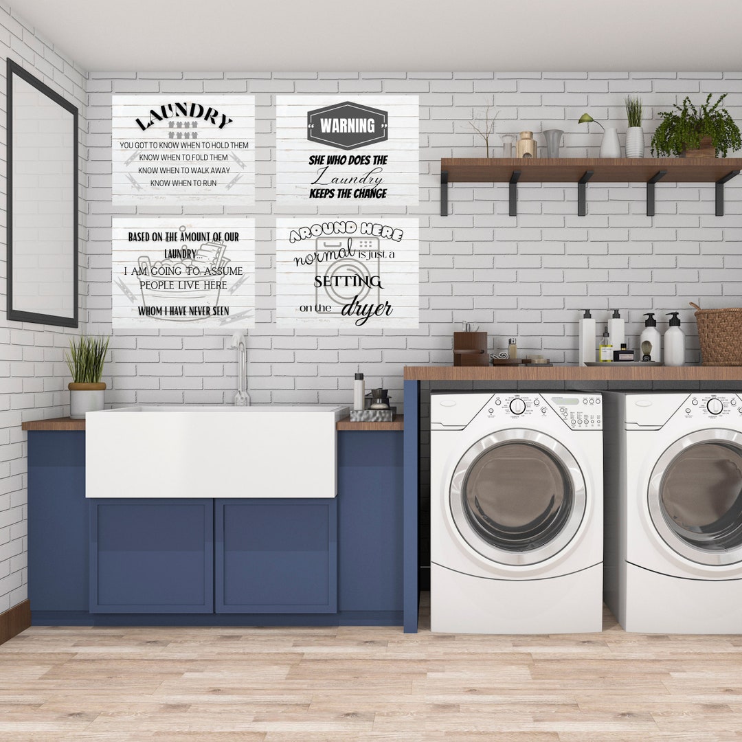 Laundry Room Printable Wall Signs / Laundry Room Printable Wall Art Set ...