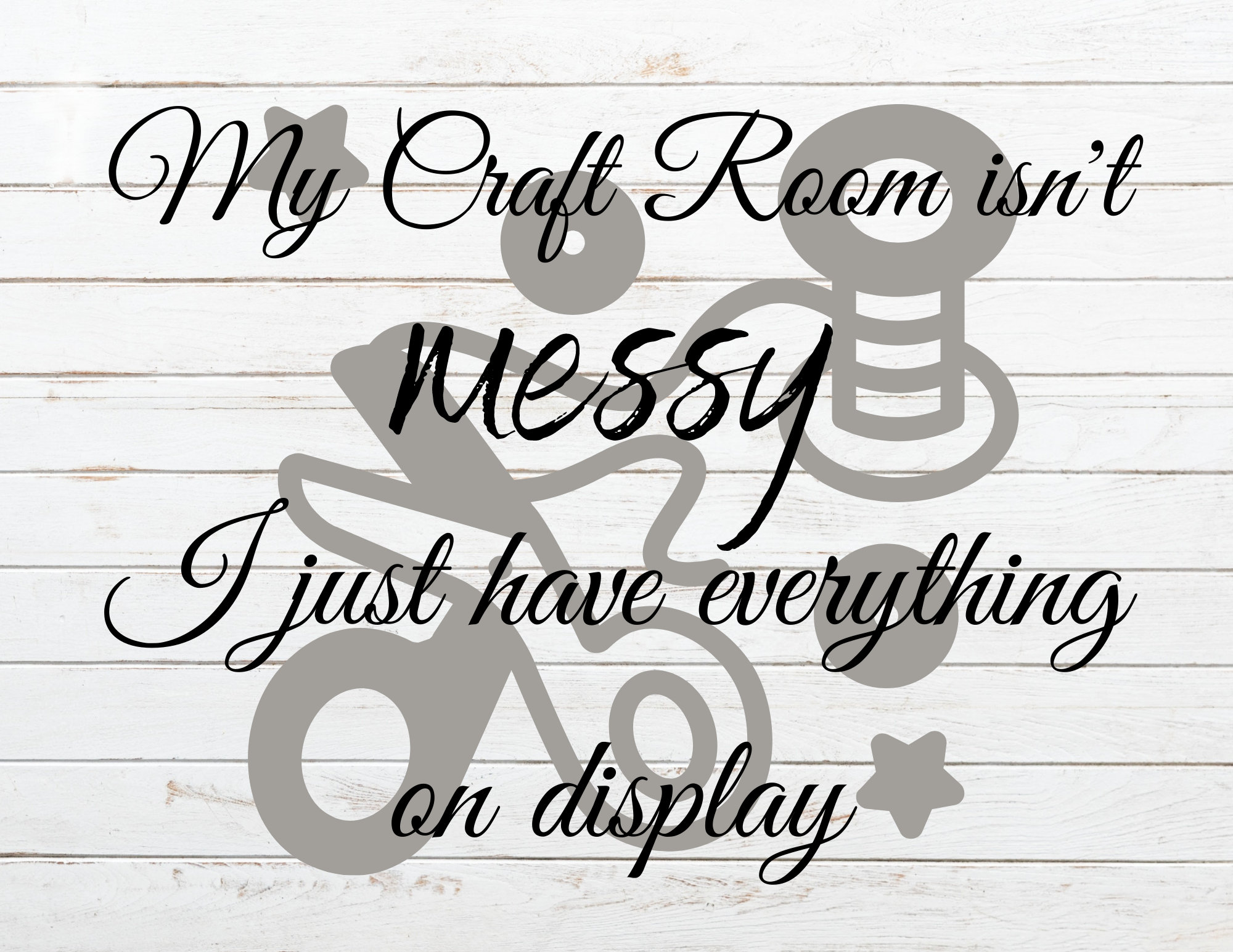 Craft Room Décor, Craft Room Printable Wall Signs, Downloadable Pdf ...