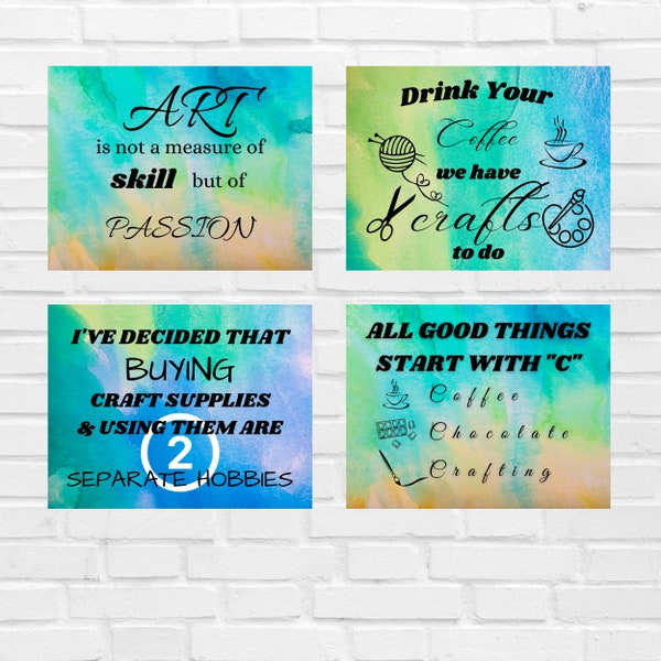 Craft Room Wall Art - Etsy
