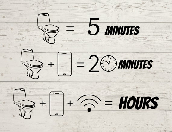 Toilet Humor Bathroom Wall Art Bathroom Décor Funny Sign - Etsy