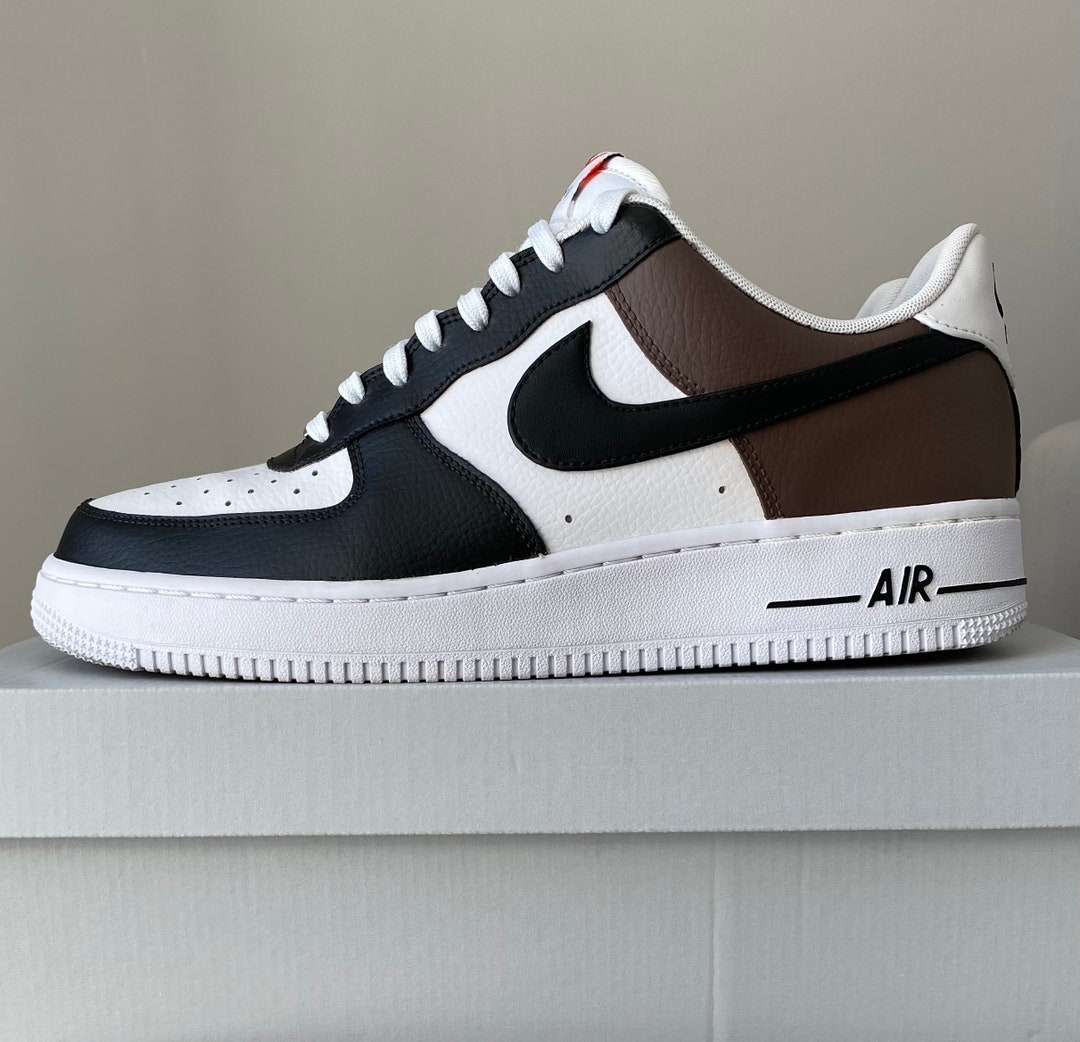 Mocha Air Nike AF1 Custom Sneakers Authentic Nike Air Force 1 - Etsy