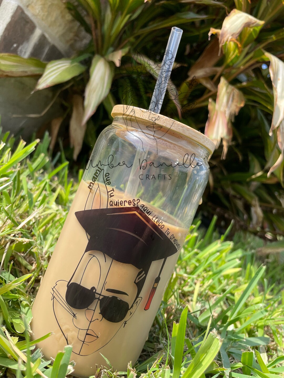 Bad Bunny Graduation Cupglkass Can Sublimation - Etsy