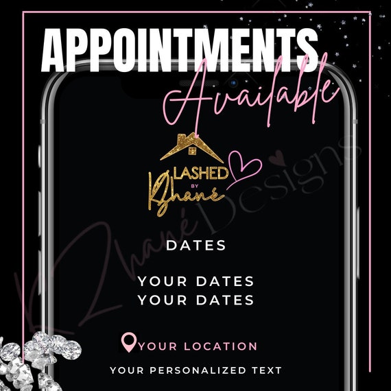 Appointments Flyer Appointments Available Booking Flyer - Etsy