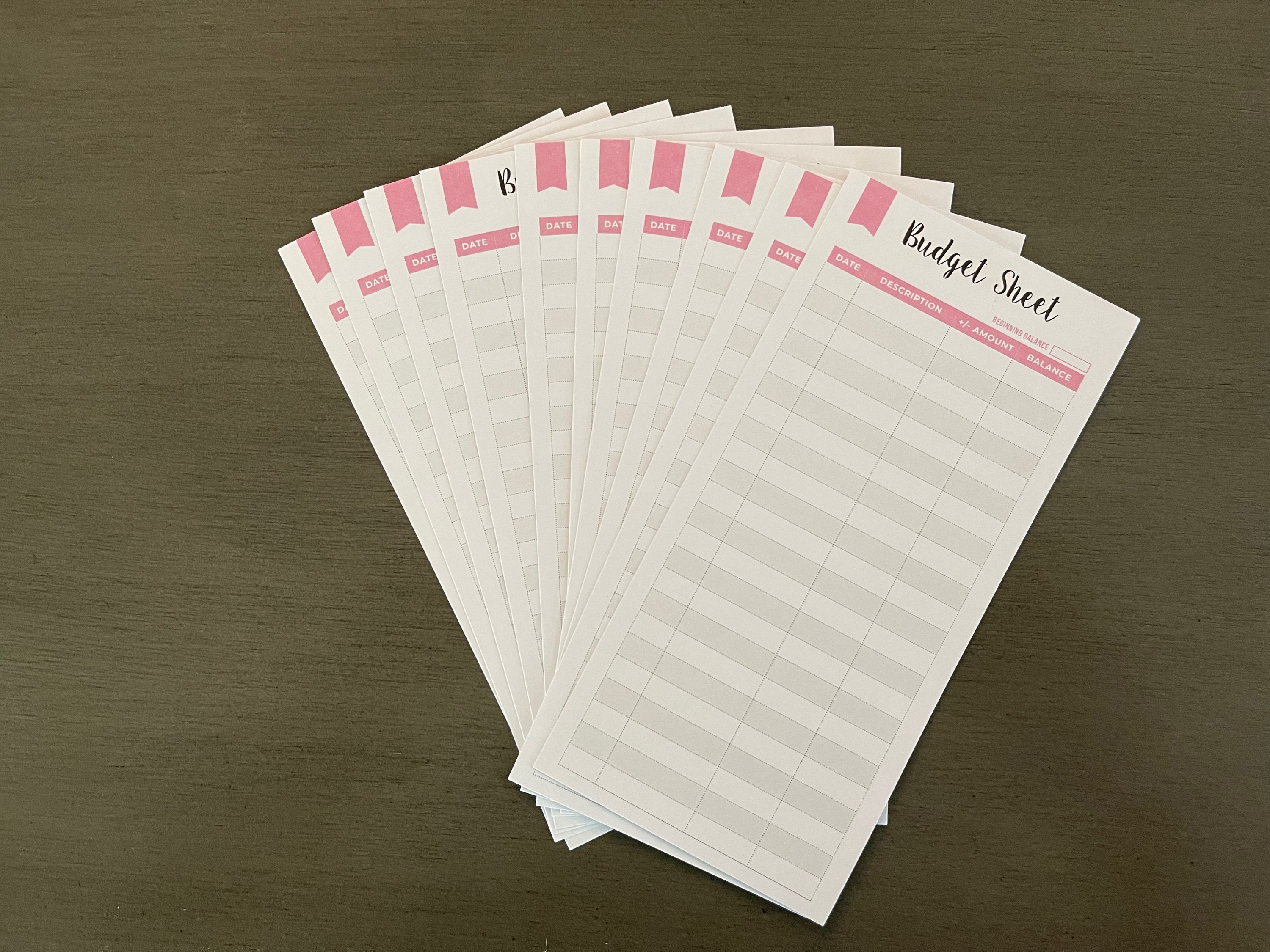 Budget Tracker Sheets, Cash Envelope Budget Sheets, Budget Envelopes ...