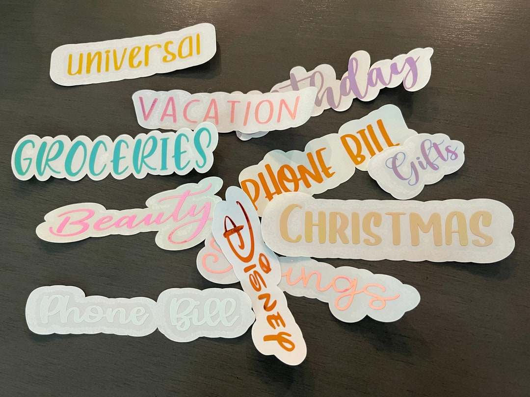 Custom Cash Envelope Labels for Budget Planners labels Only Vinyl ...