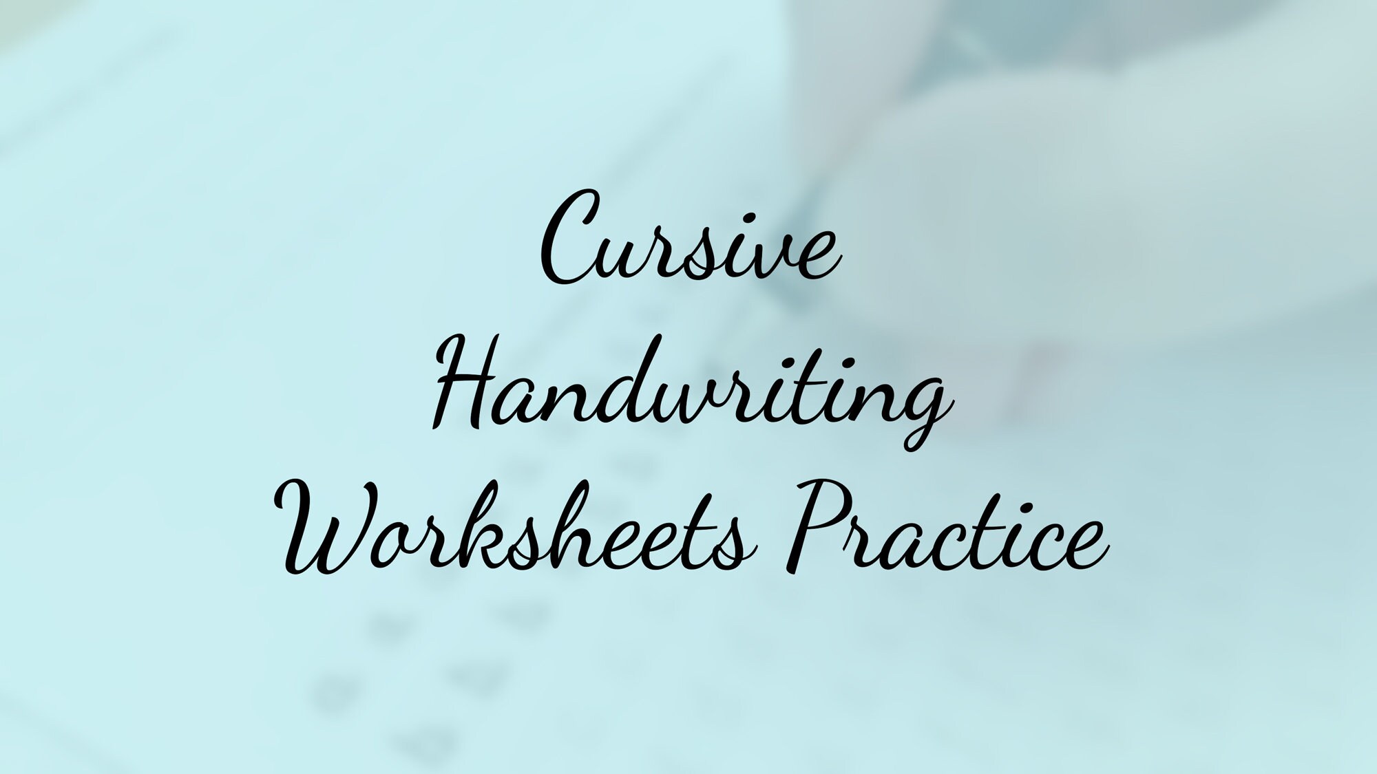 Cursive Handwriting Worksheets, Cursive Practice Printable Sheet ...