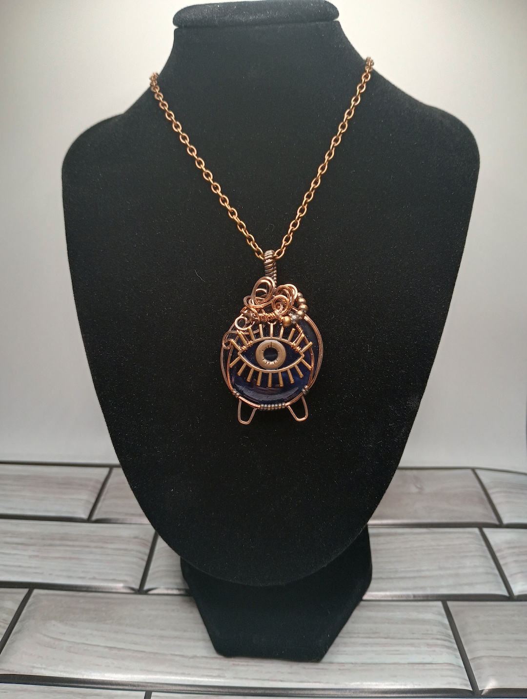 Cauldron Pendant Eye of the Beholder spooky Season Samhain Gemstone ...