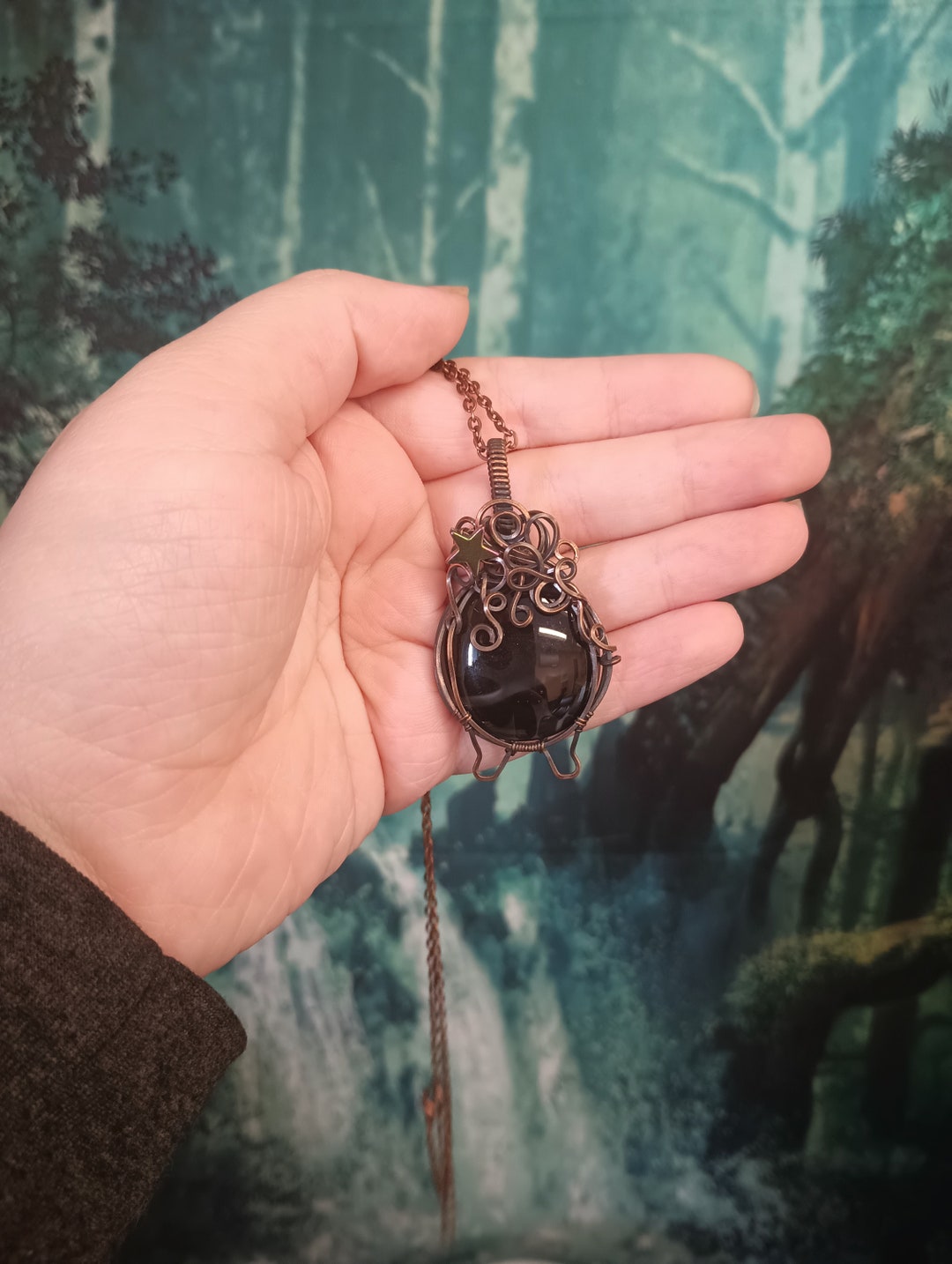 Cauldron Pendant - Black Cauldron *spooky Season ~ Samhain ~ Handmade ...