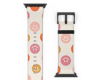 Apple Watch Smiley Face Band - Etsy
