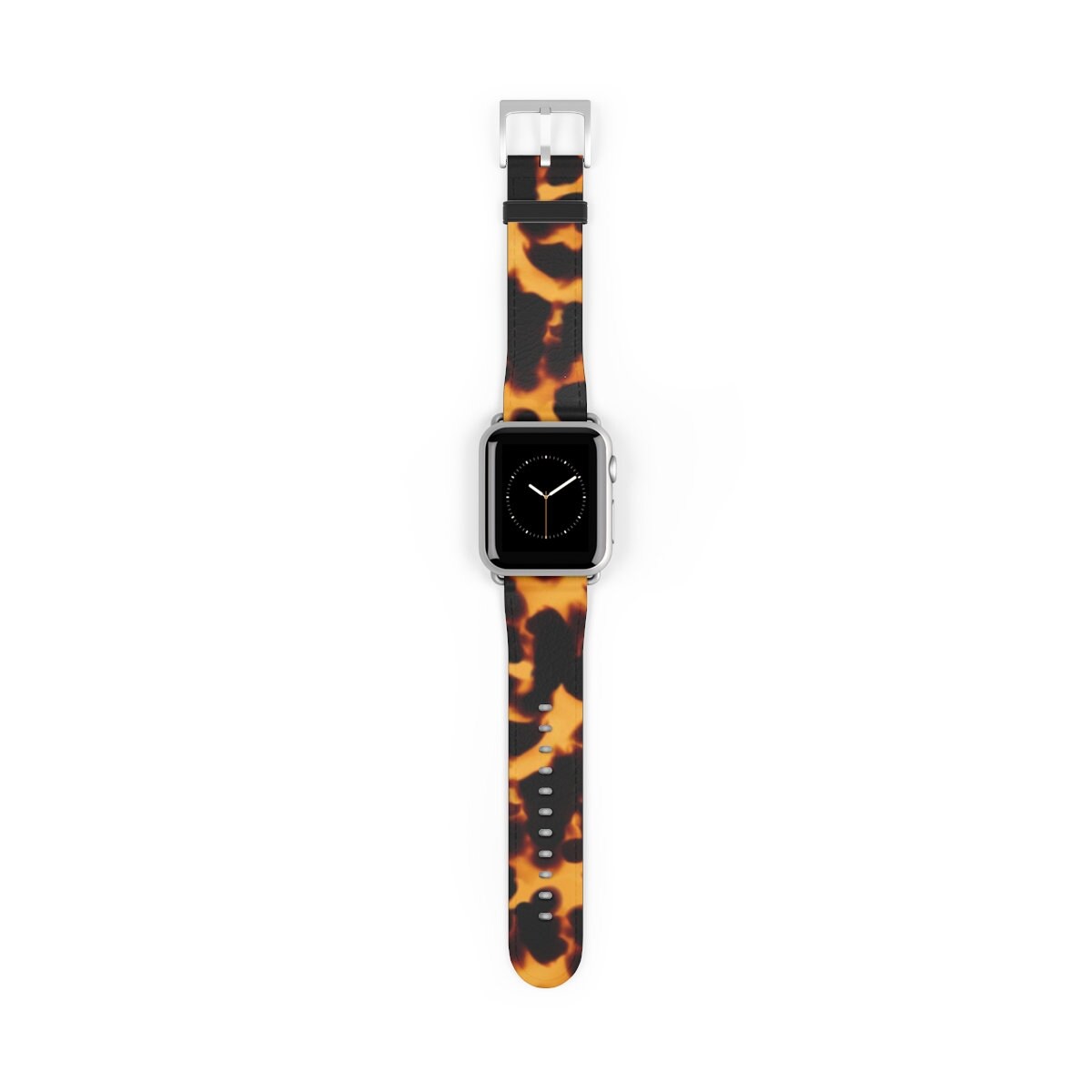 Tortoiseshell Print Apple Watch Band Vegan Leather Watch Straps 38mm ...