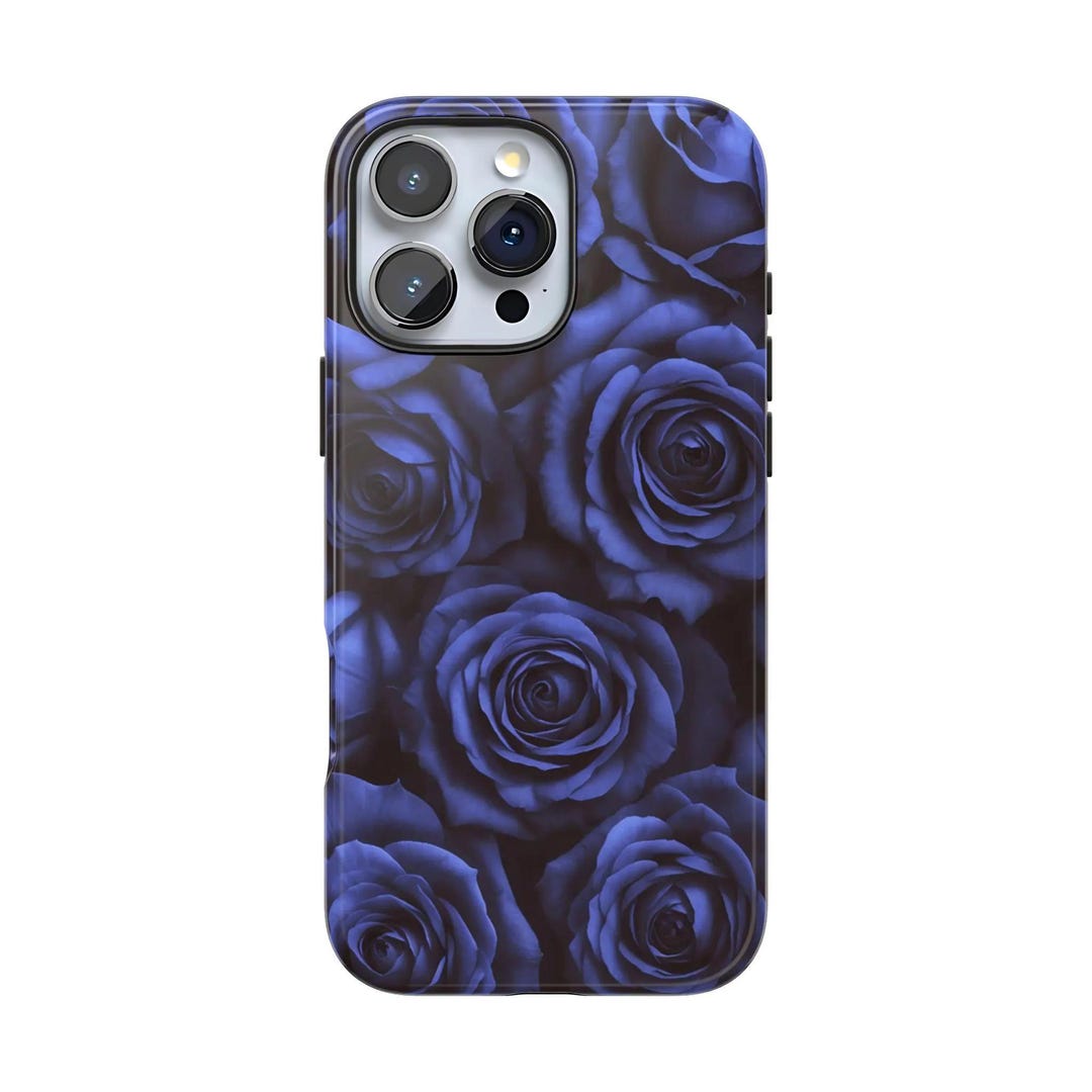 Blue Roses | Pretty Floral Case iPhone 16 Pro Max iPhone 15 14 13 12 11 ...