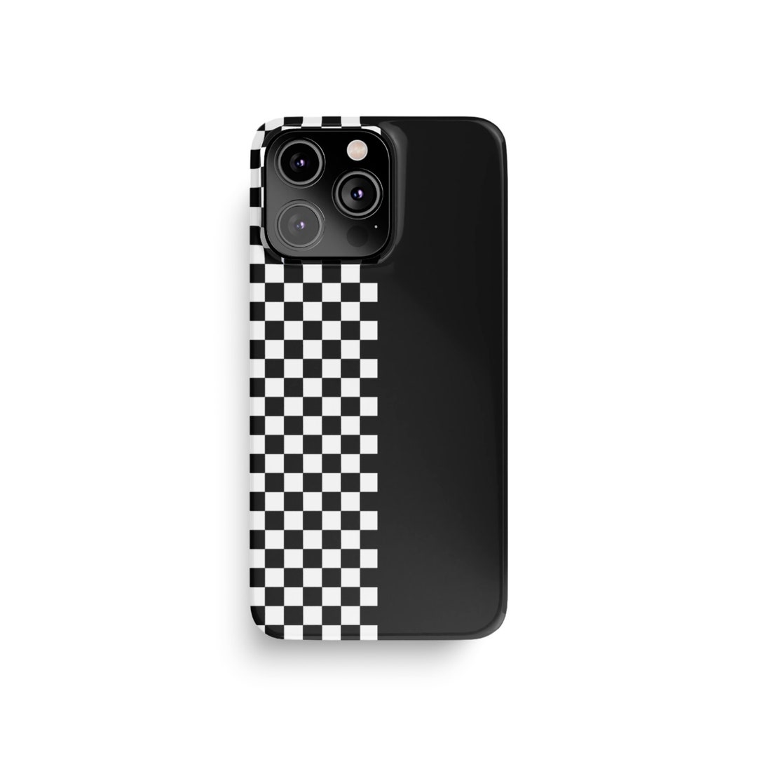 Split Check Phone Case for iPhone 14 13 12 11 Pro Max Mini Unique Retro ...