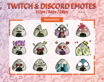 Twitch & Discord Emotes | 9 Emotes for Streamers | Cute Peanut Emotes ...
