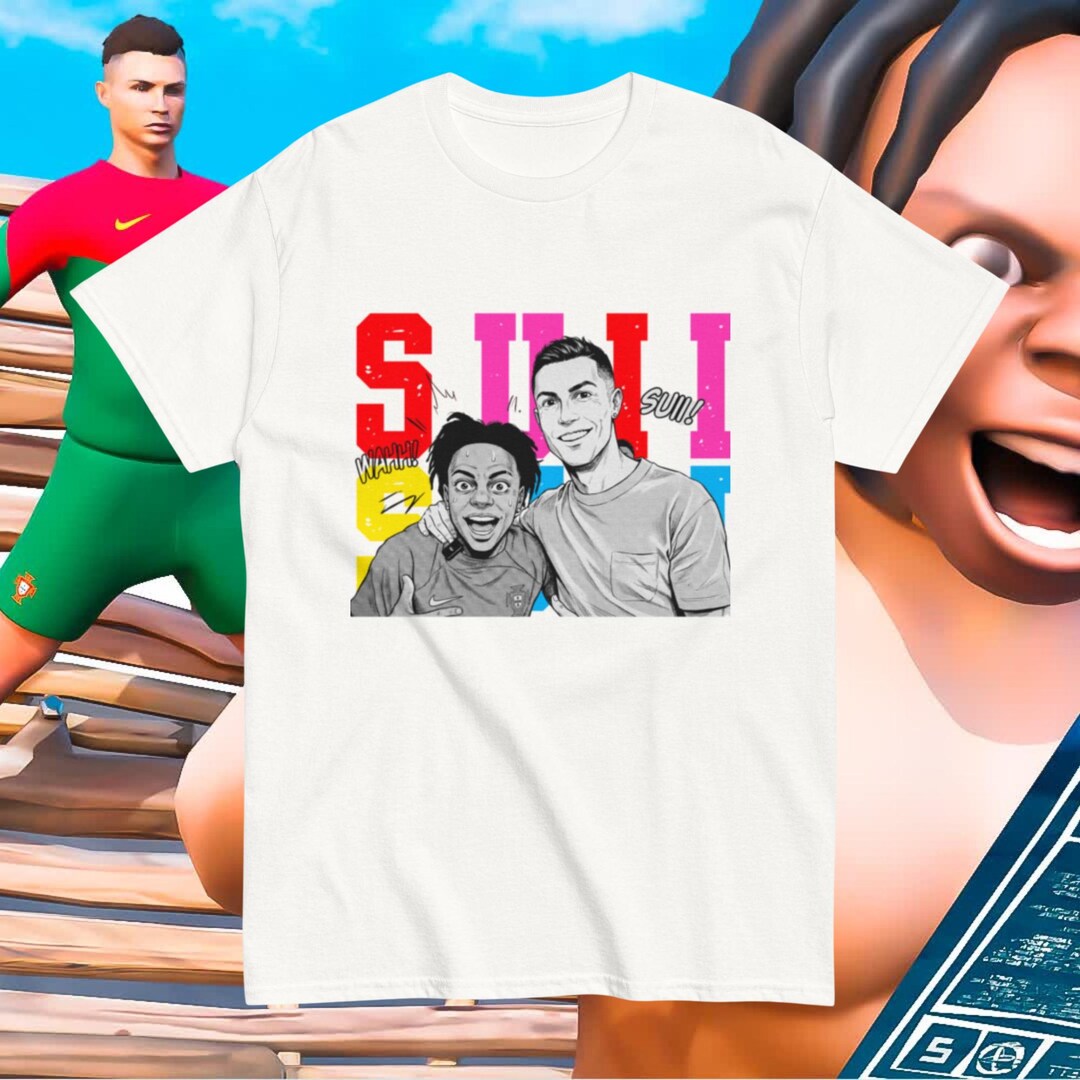 Meme Shirt Suii Tee Ishowspeed and Ronaldo – Viral Cartoon Streetwear ...