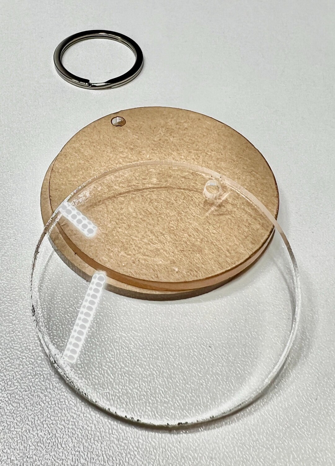 25 Round Clear Acrylic Discs Shapes With Holes, Bulk Clear Acrylic ...