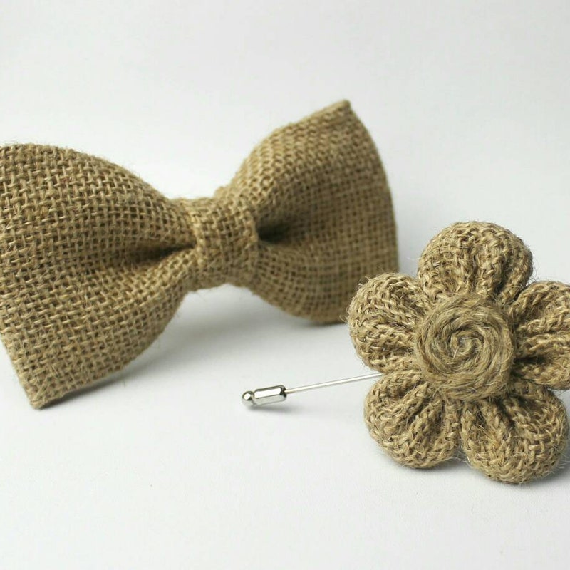 Burlap Wedding Bow - Etsy