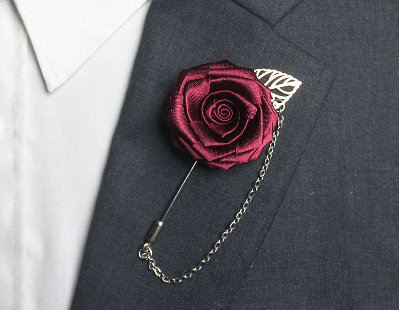 Lapel Pin Chain Emerald Green Suit Lapel Chain Wedding - Etsy