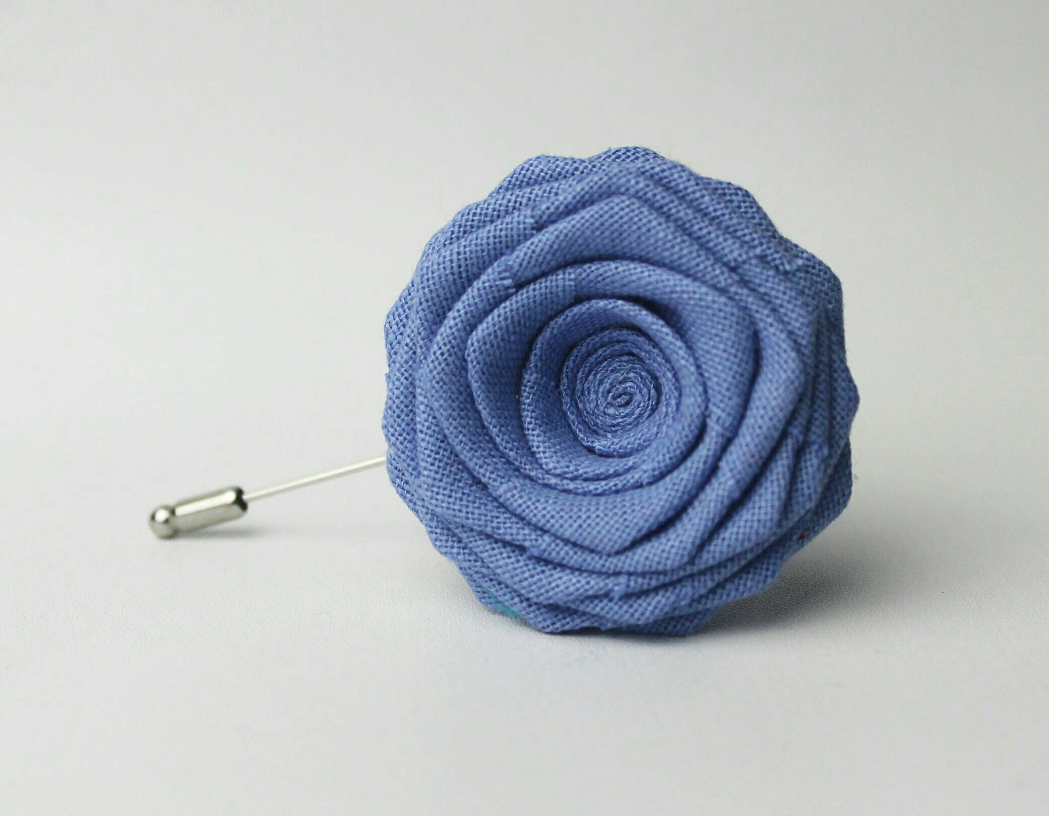 Off White Shabby Chic Floral Fabric Rose Lapel Pins and Mens Bowtie ...