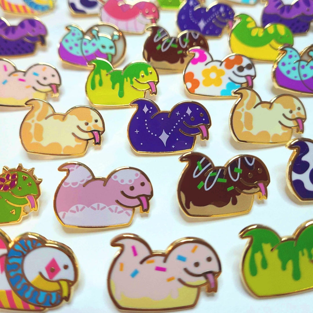 Tsuchinoko REAL - Fat Snake Cryptid Enamel Pins - Etsy