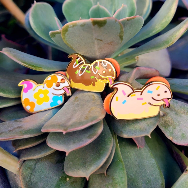 Tsuchinoko REAL Fat Snake Cryptid Enamel Pins - Etsy