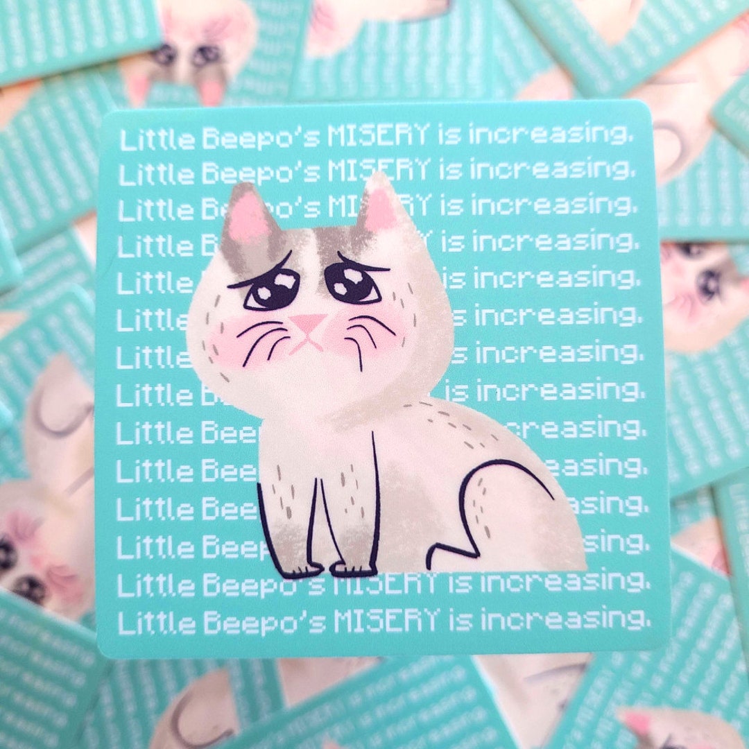 Little Beepo Cute Cate Meme Sticker - Etsy