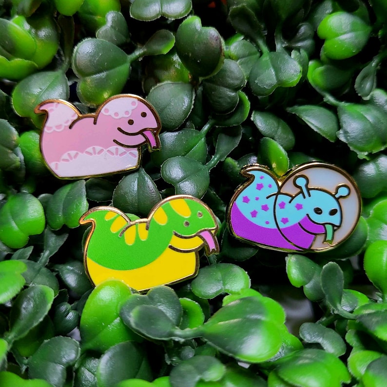Tsuchinoko REAL - Fat Snake Cryptid Enamel Pins - Etsy