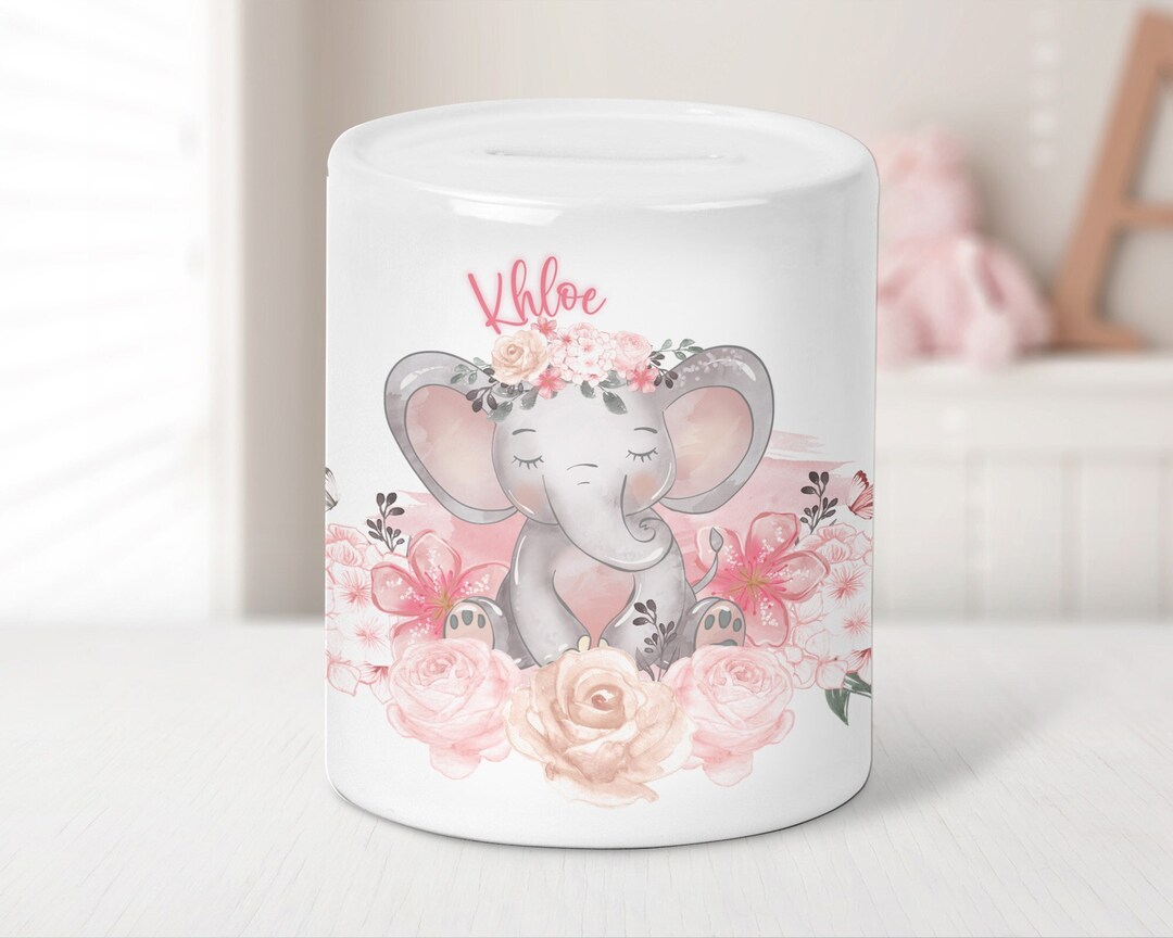 Personalized Bank for Girls, 1st Birthday Gift for Niece, Nursery Decor ...