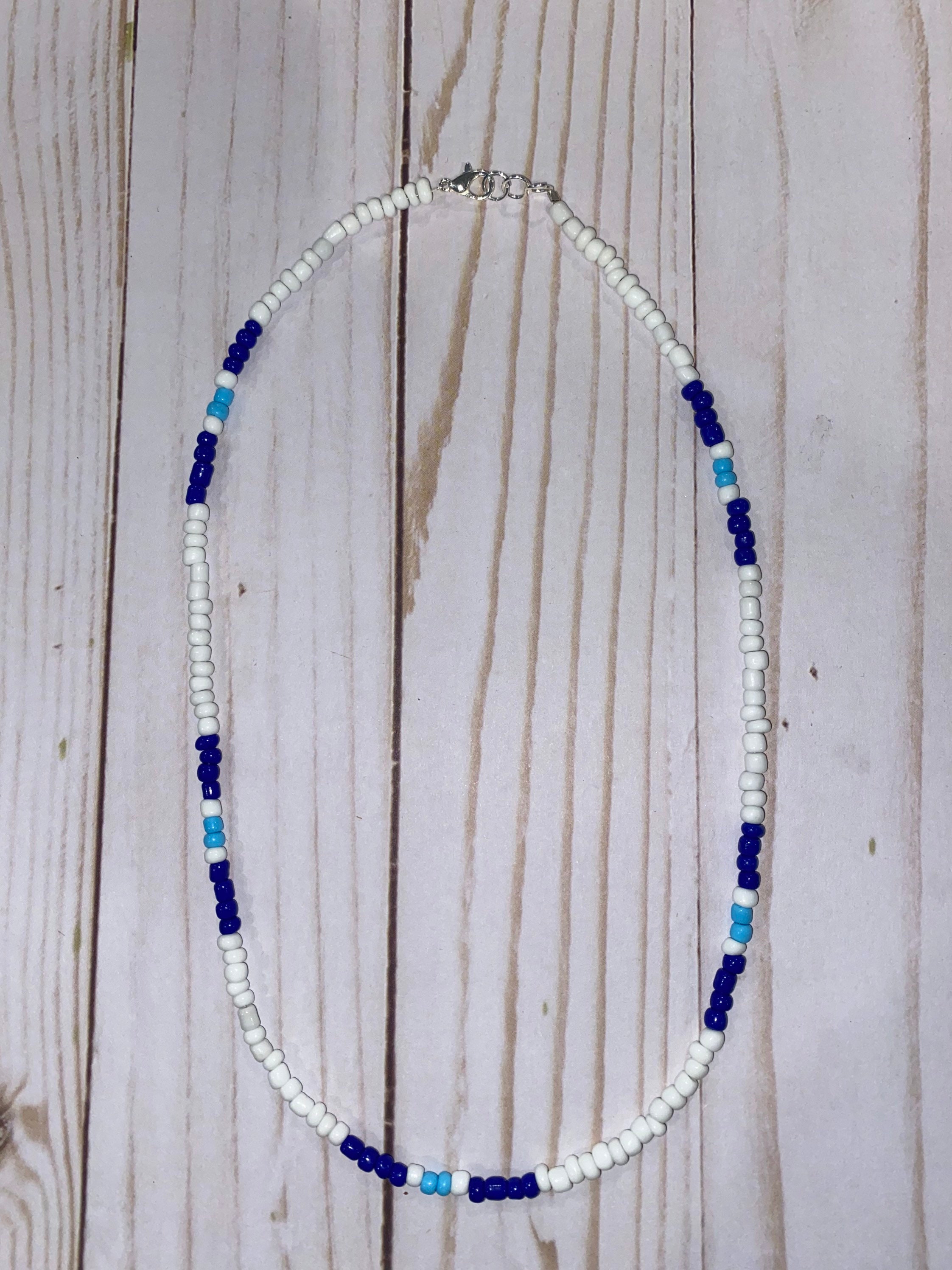 Seed Bead Necklace Etsy