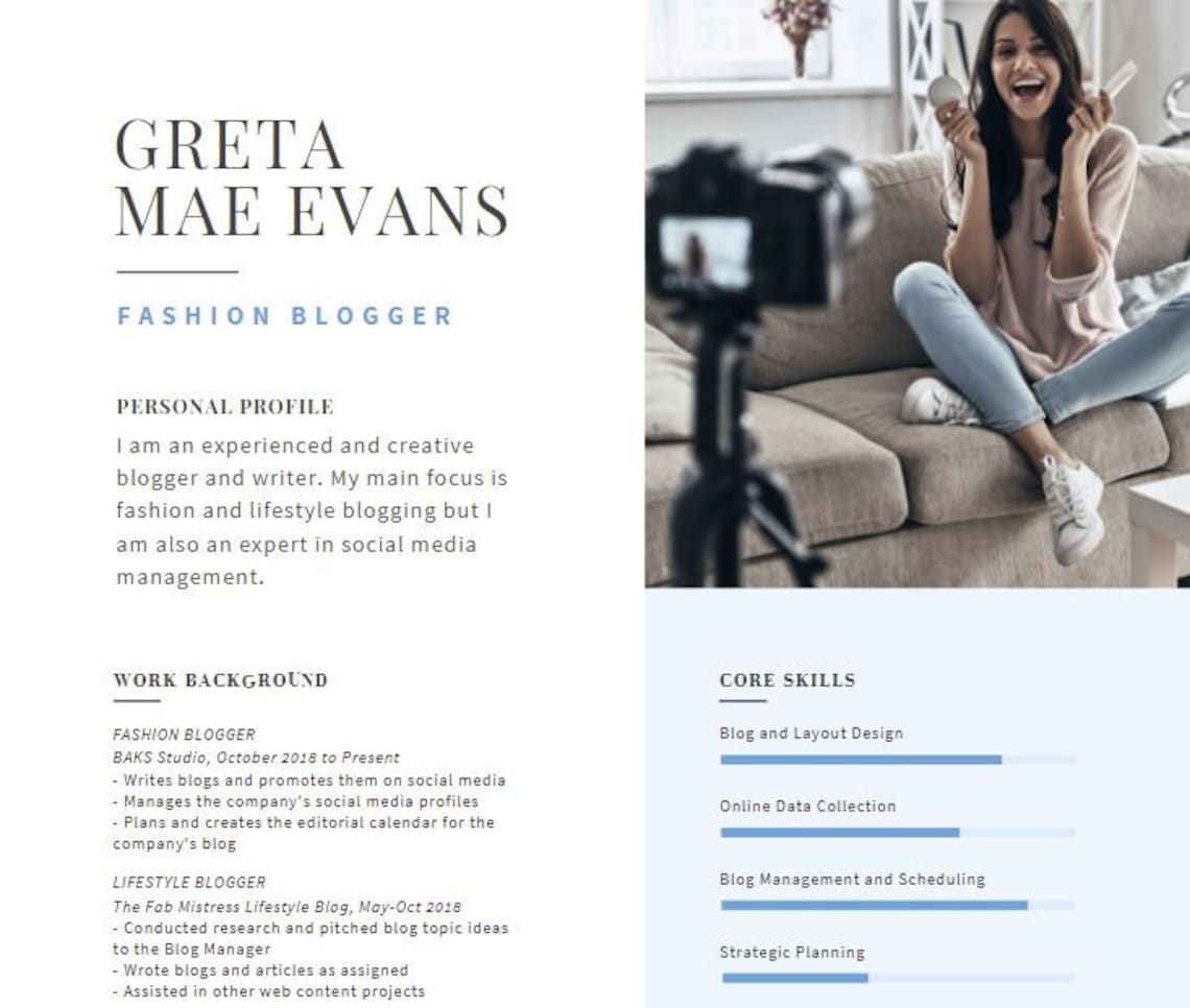 Resume Template / CV - Etsy