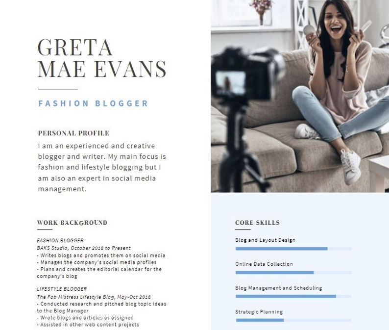 Resume Template / CV - Etsy