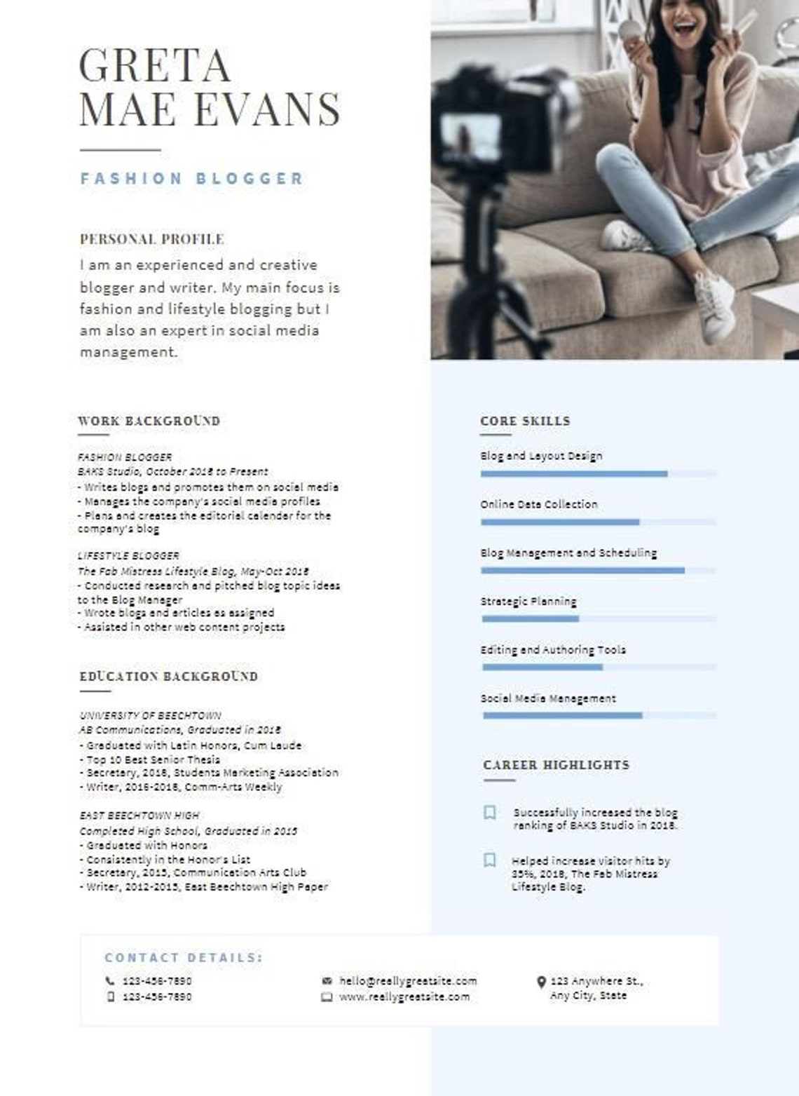 Resume Template / CV - Etsy