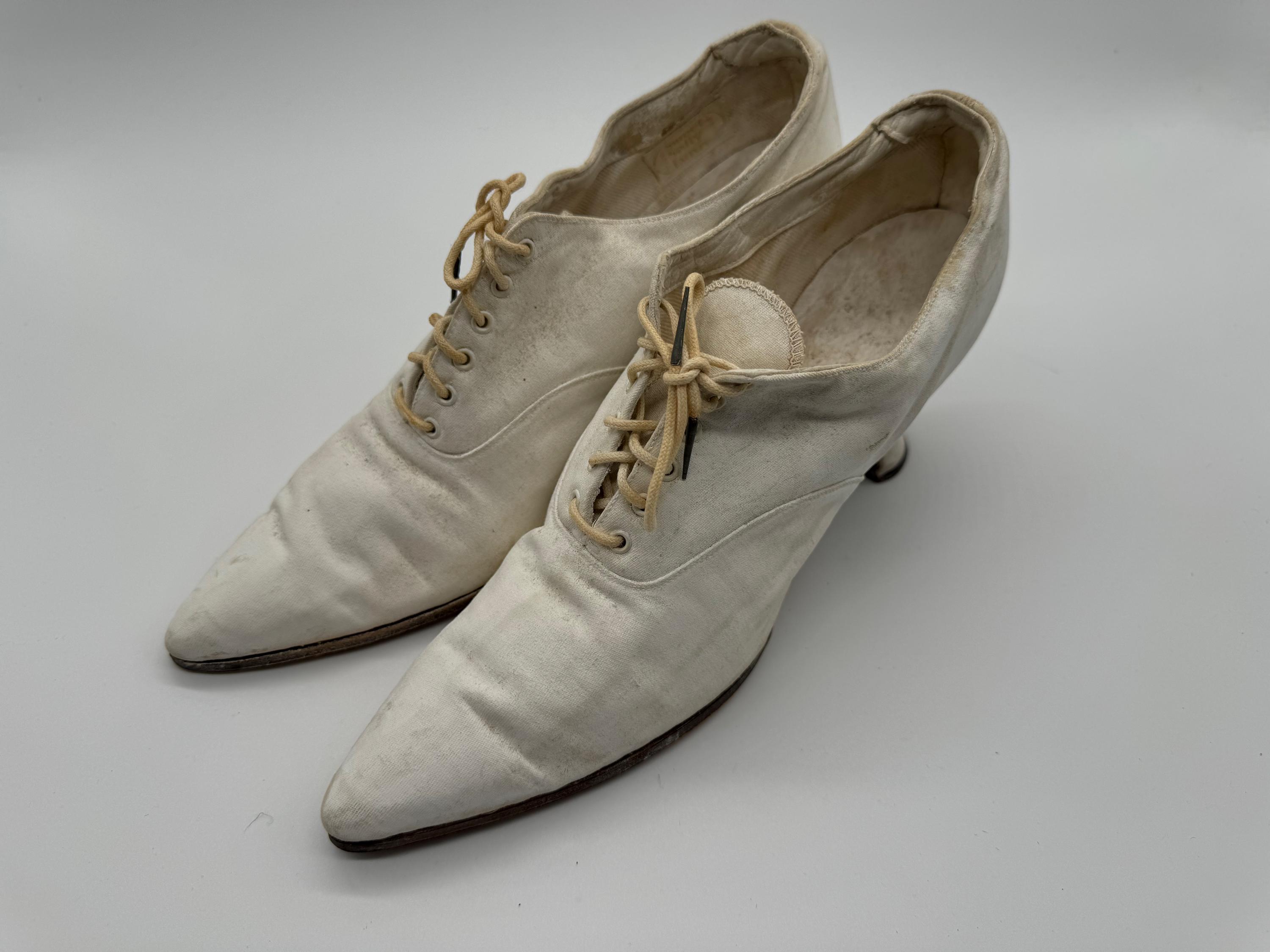 Edwardian Linen Canvas Lace up Shoes C.1900s/1910s - Etsy