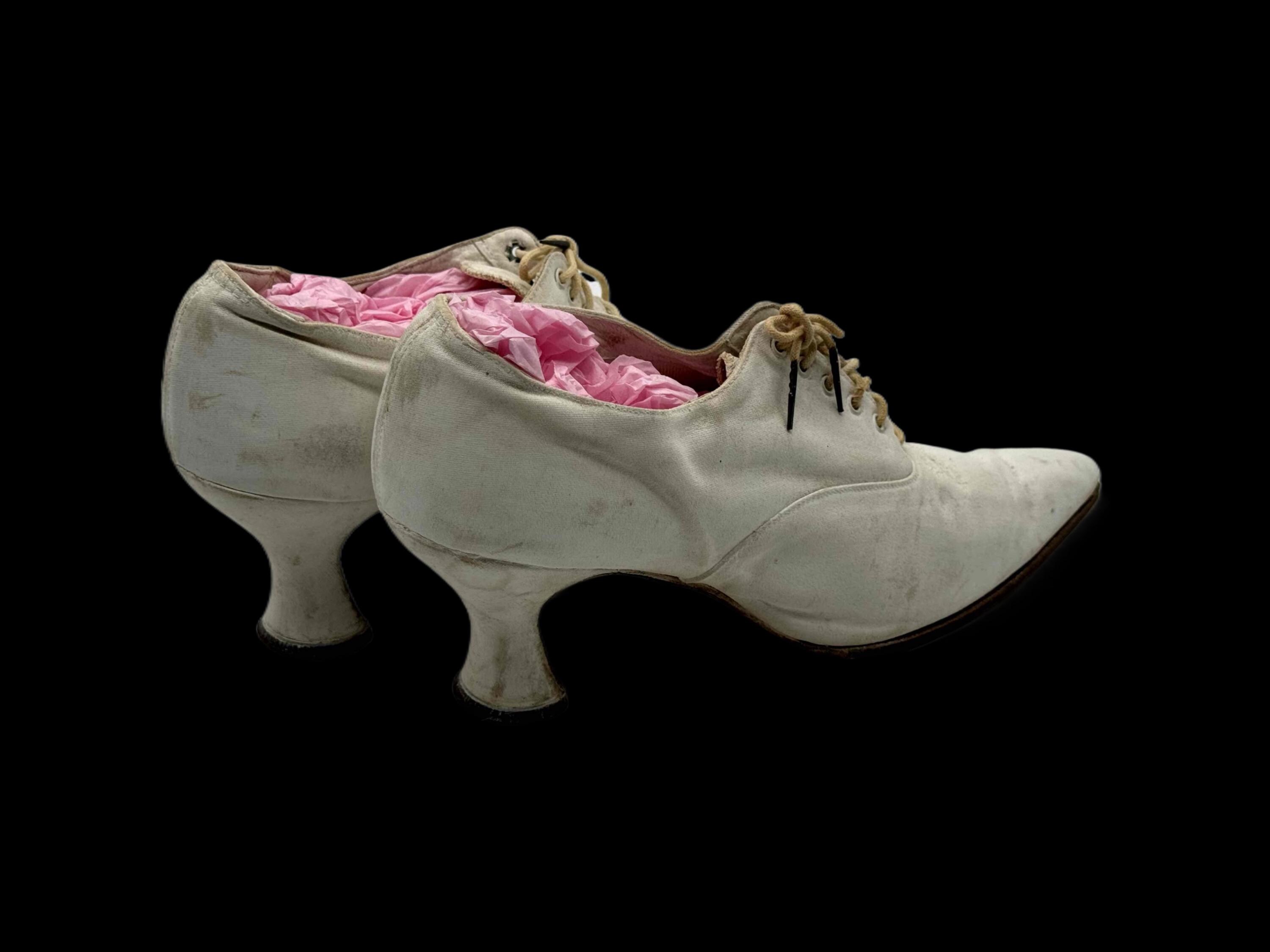 Edwardian Linen Canvas Lace up Shoes C.1900s/1910s - Etsy