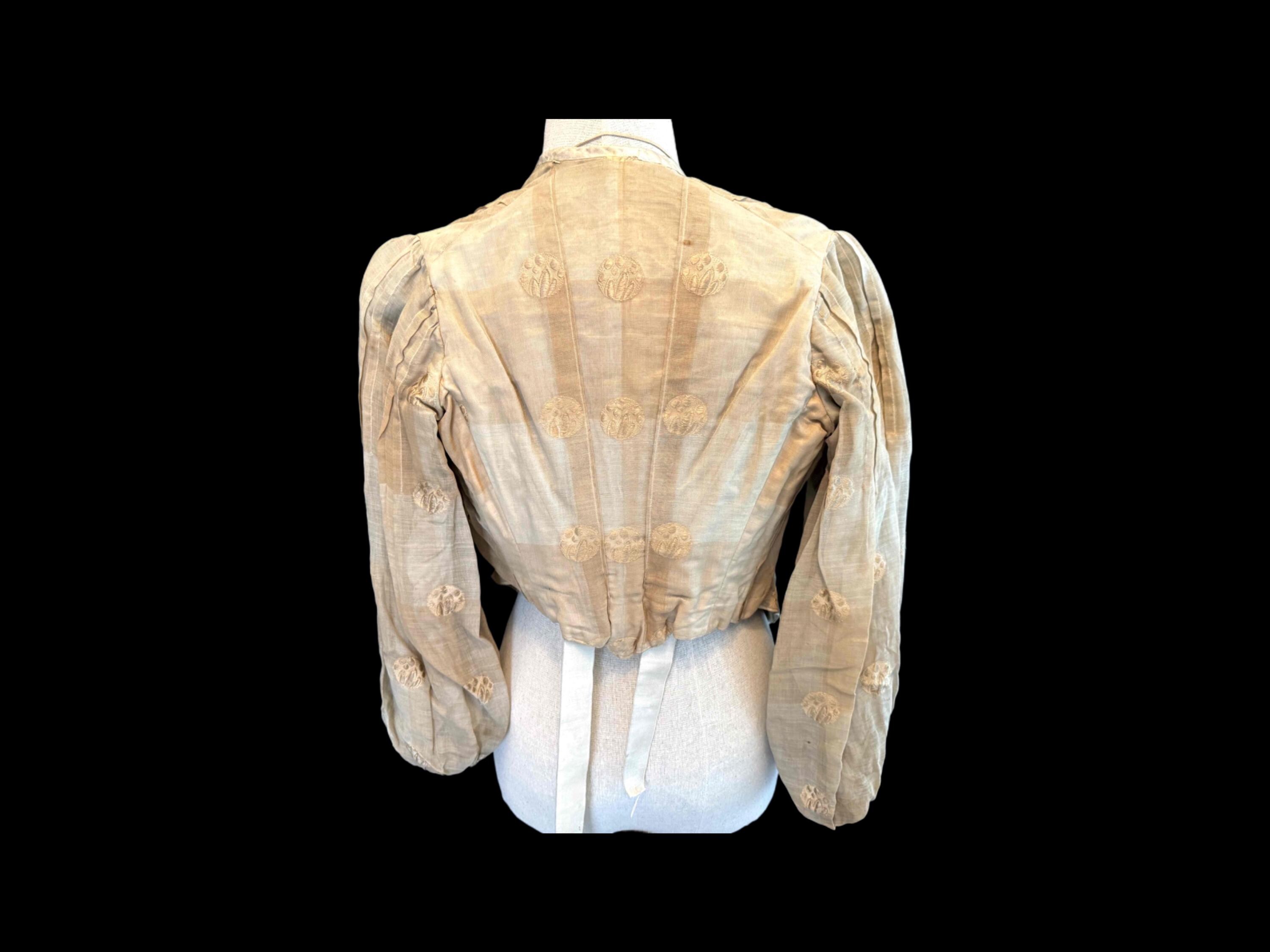Antique Embroidered Cotton Ombre Bodice - Etsy