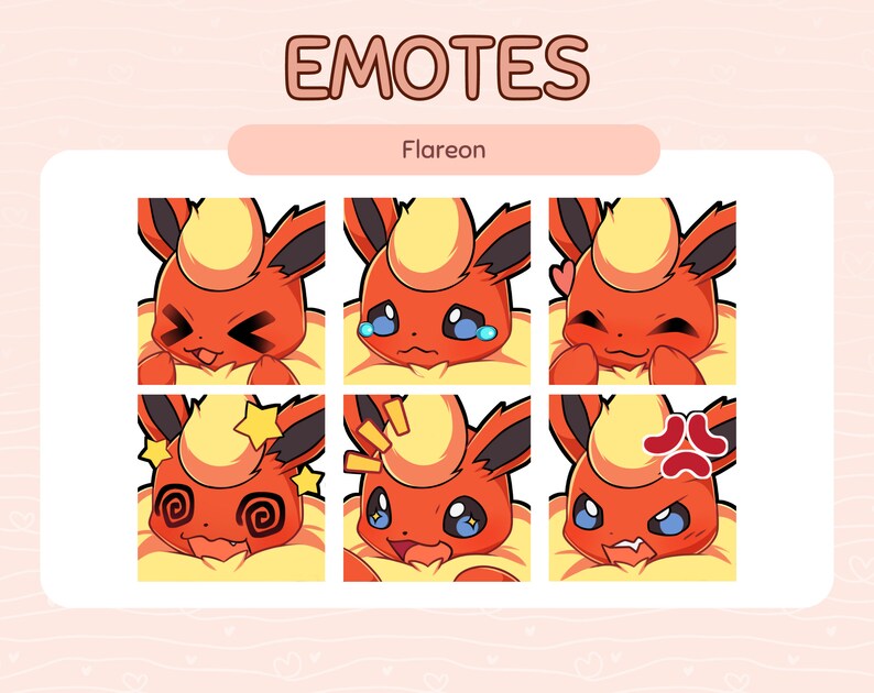 Red Fox Emotes for Twitch and Discord - Kawaii - Cute - Etsy