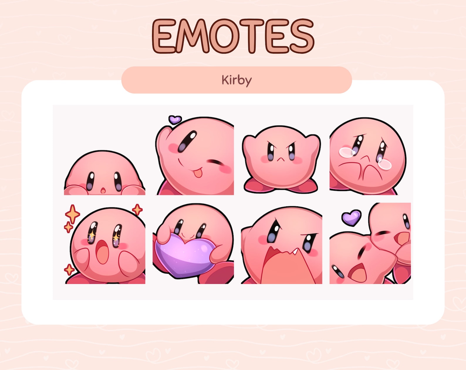 Pink Ball Emotes for Twitch and Discord - Kawaii - Cute - Etsy