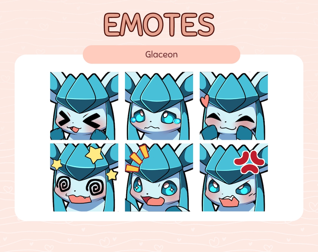 Icy Fox Emotes for Twitch and Discord - Kawaii - Cute - Etsy