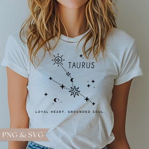 Taurus SVG PNG, Horoscope, Zodiac Sign, Cut File, Silhouette, Cricut ...