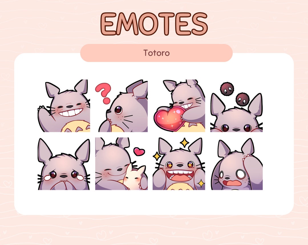 Anime Forest Spirit Emotes for Twitch and Discord - Kawaii - Cute - Etsy