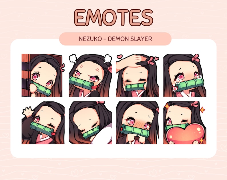 Demon Anime Girl Emotes for Twitch and Discord - Etsy